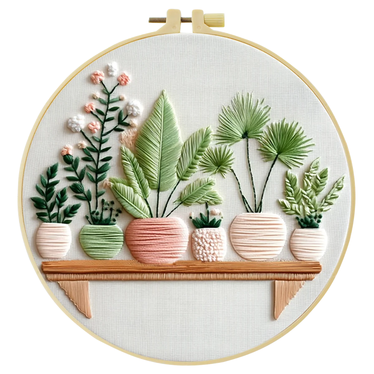 Embroidery DIY Starter Kit - Potted Plants – Craft Outlet Australia